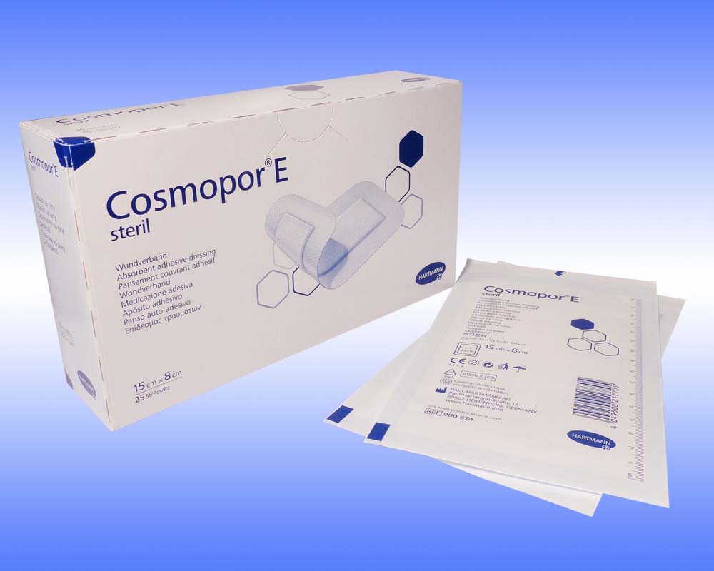 COSMOPOR E steril Hartmann 25 Pflaster Wundverband / Wundpflaster 15 x ...